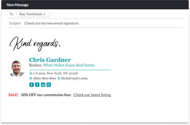 Best ever real estate email signature examples - nuderolf