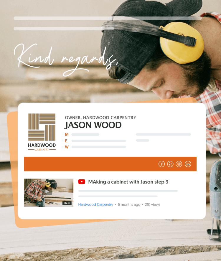 Contractor email signature examples and tips