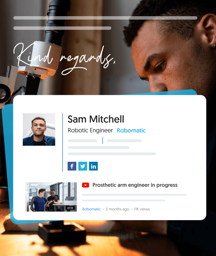 Engineer email signature – Rules, examples and generator