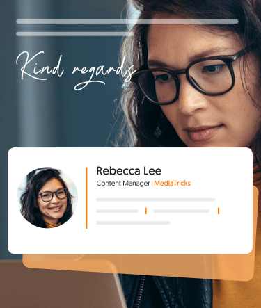 How to create a minimalist, yet professional email signature