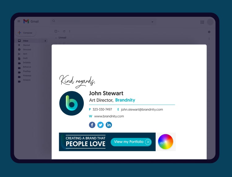 WiseStamp email signature extension - Chrome app