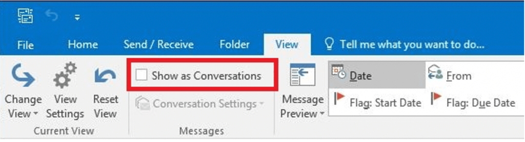 Organize Outlook emails by thread (easy 1-minute guide)