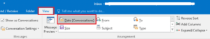 Organize Outlook emails by thread (easy 1-minute guide)