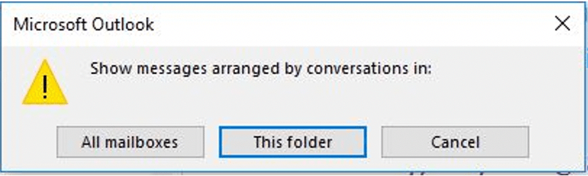 Organize Outlook emails by thread (easy 1-minute guide)