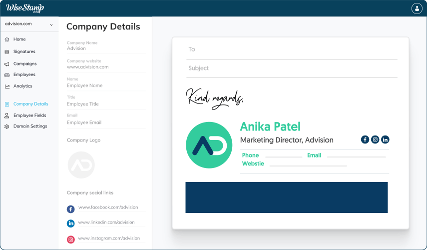 WiseStamp VS Exclaimer Comparison - WiseStamp