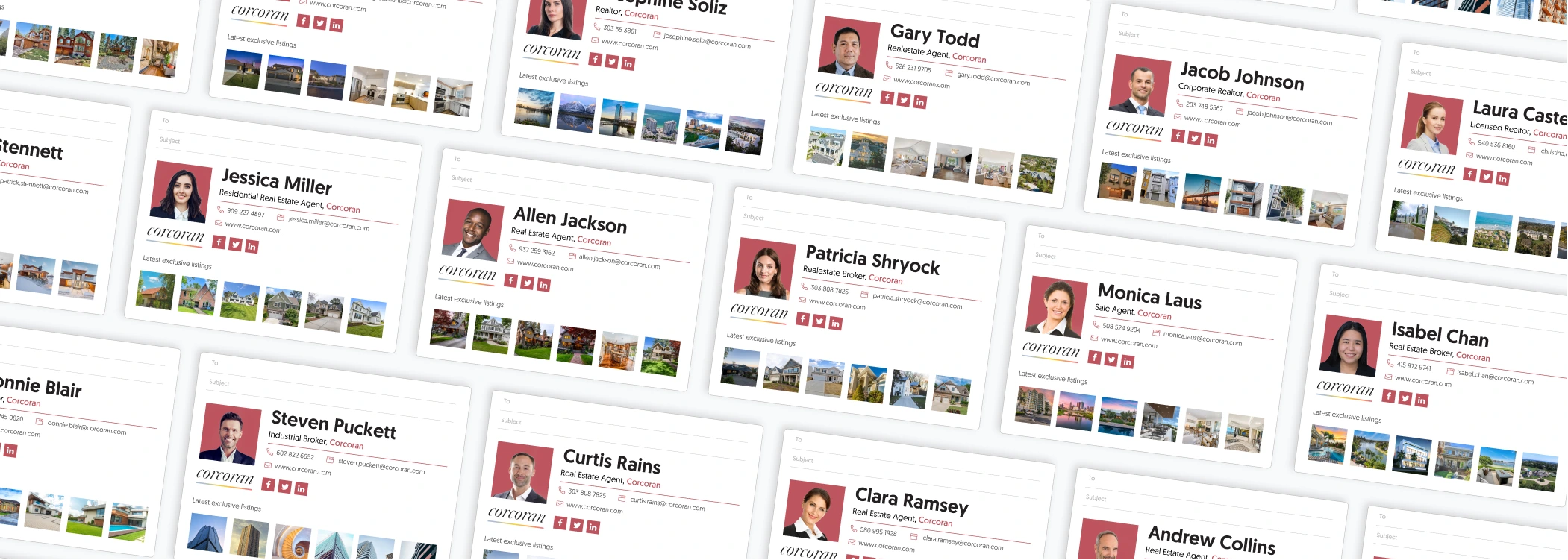 Email signature management solution for Real Estate Agencies