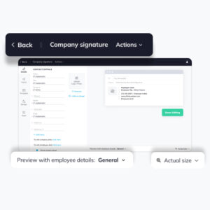 Signature editor layout – WiseStamp