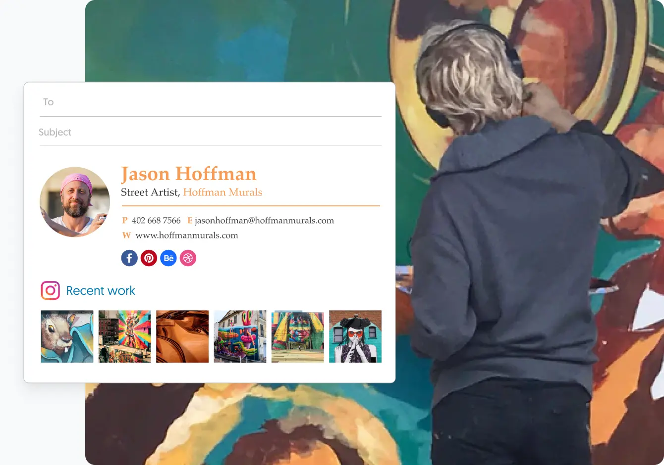 Artist email signature examples [top tips & usable templates]
