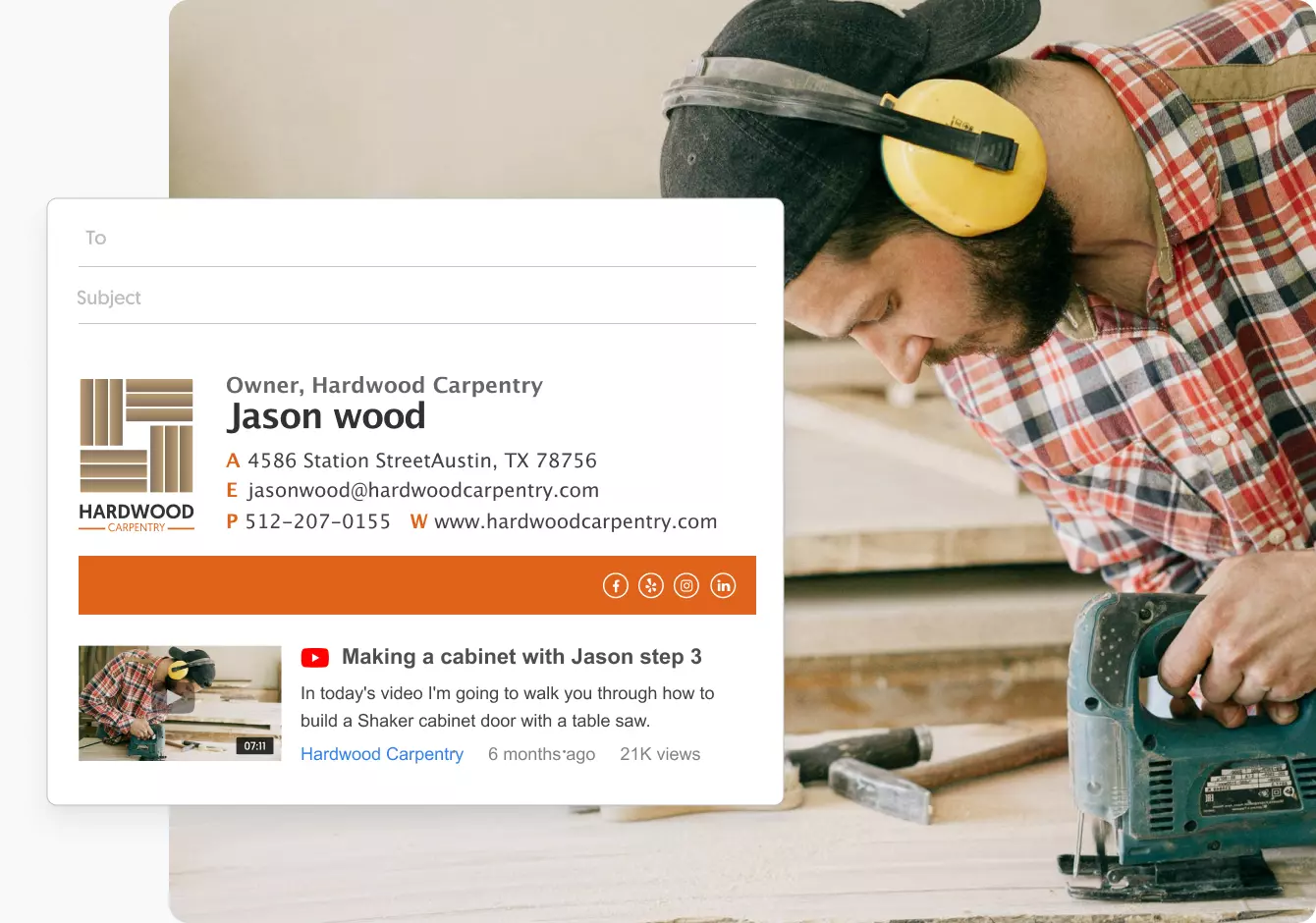 Contractor email signature examples and tips