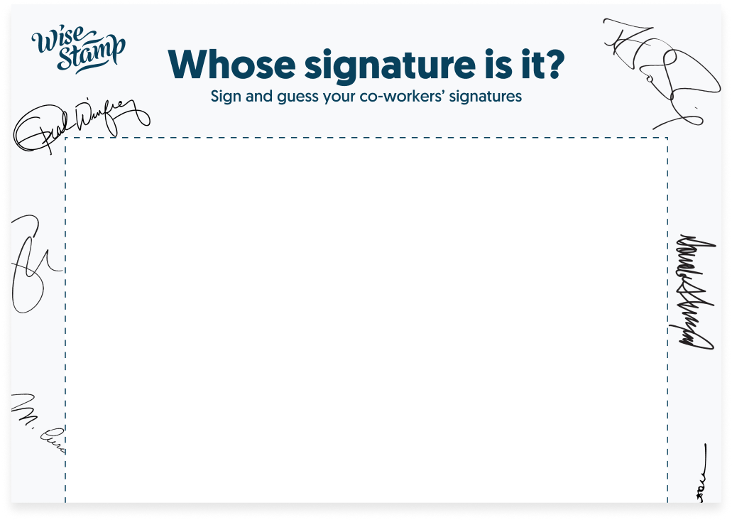 Teaser posters for your office by WiseStamp