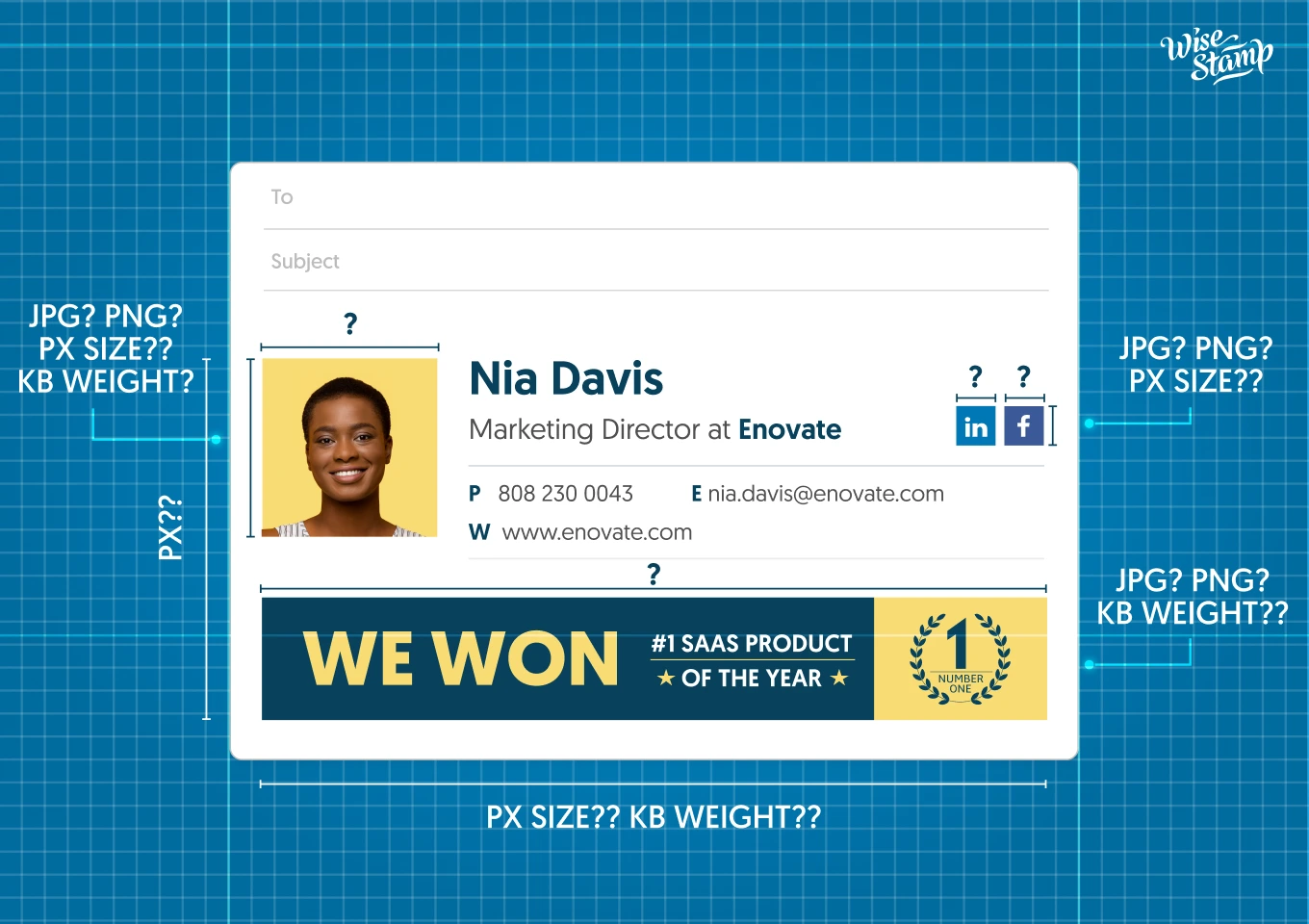 Correct Email Signature Dimensions: Width, Height & File Size